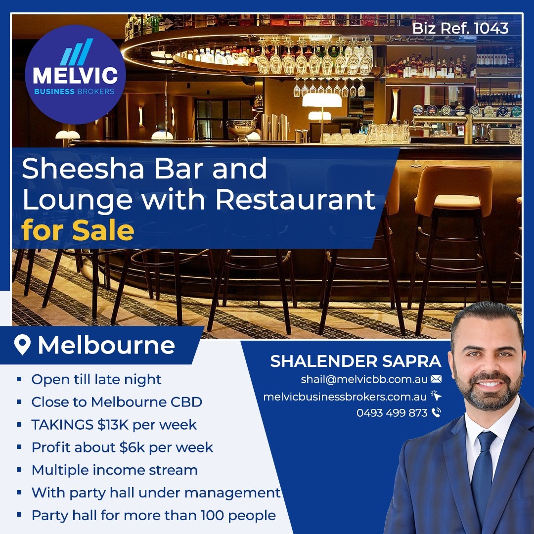 Profitable Under Managed Sheesha Bar & Restaurant Cafe - Melvic ...